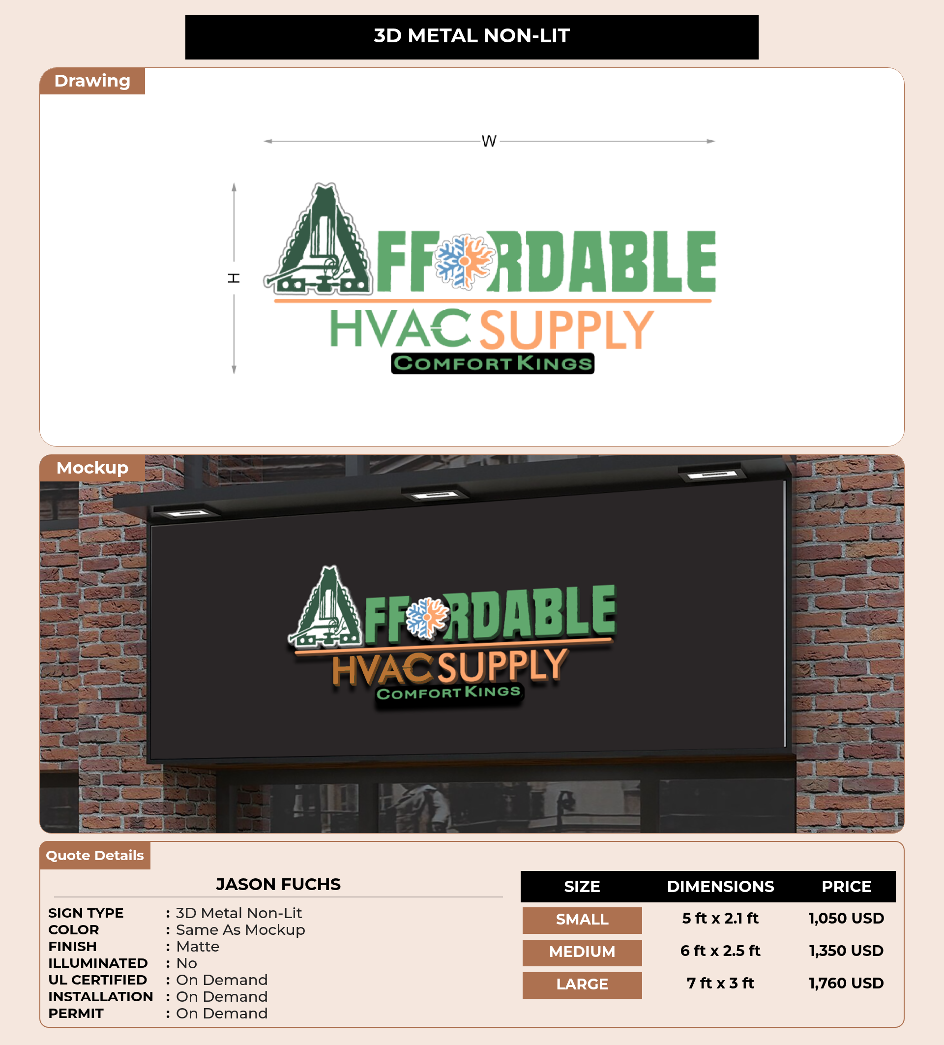 CUSTOM MOCKUP SIGN FOR Jason Fuchs – SignMakerz