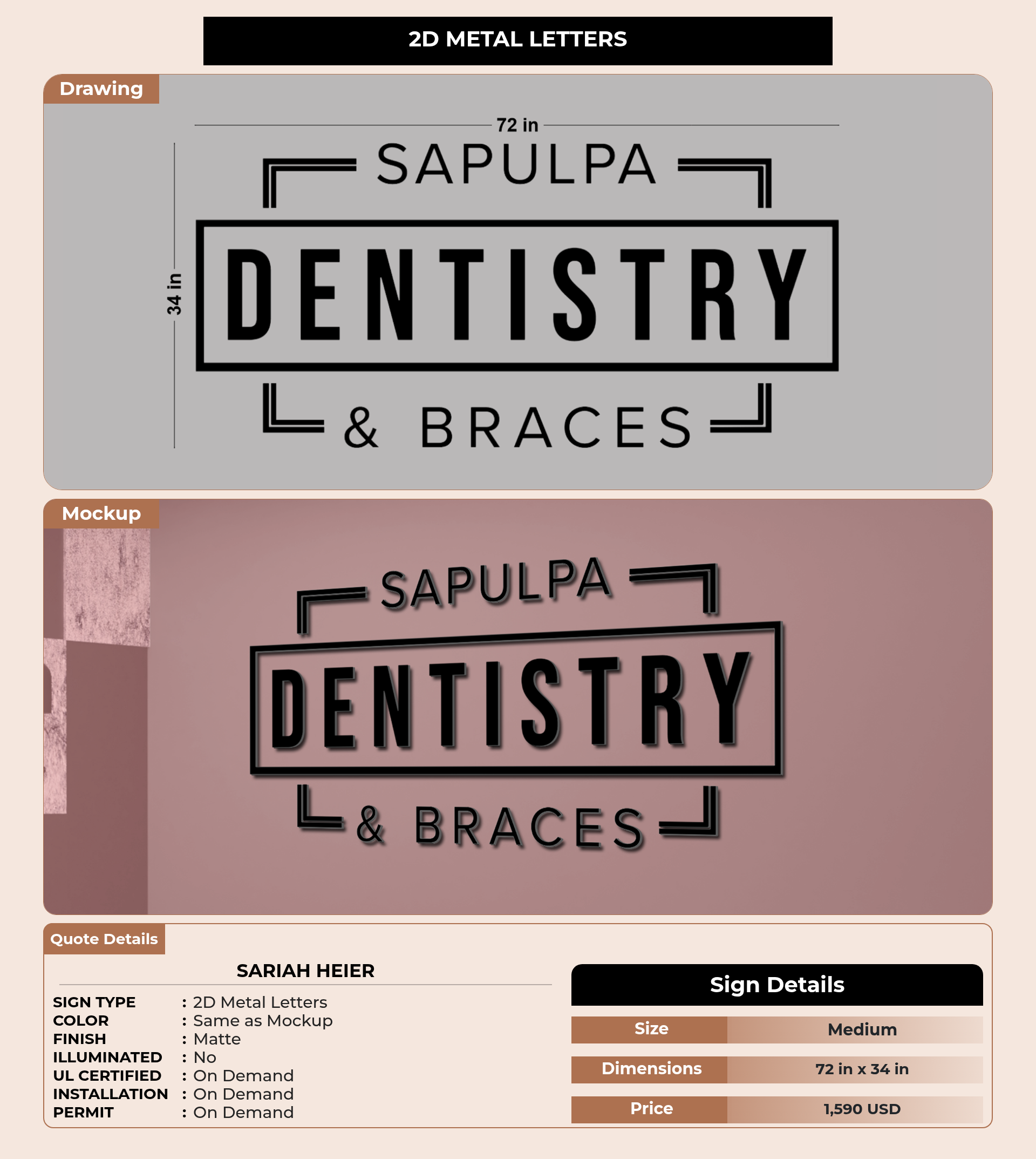 CUSTOM MOCKUP SIGN FOR Sariah Heier – SignMakerz